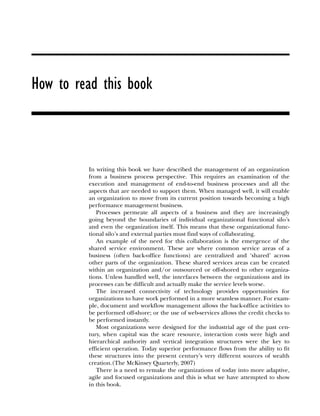 Management By Process A Roadmap To Sustainable Business Process ...
