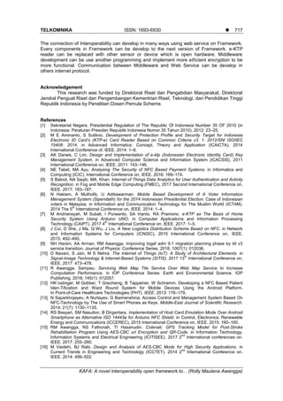 KAFA: A novel interoperability open framework to utilize Indonesian electronic identity card ...