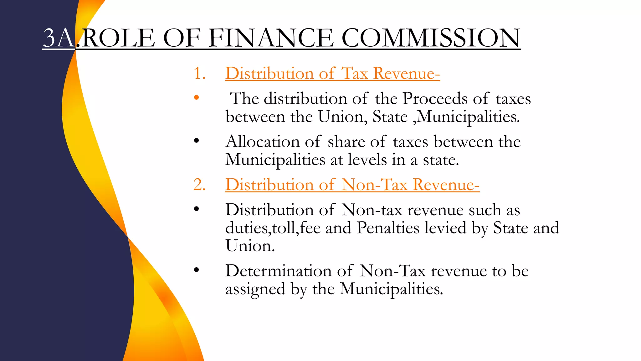 The Role of Finance Commission in The Indian Economy. | PPTX