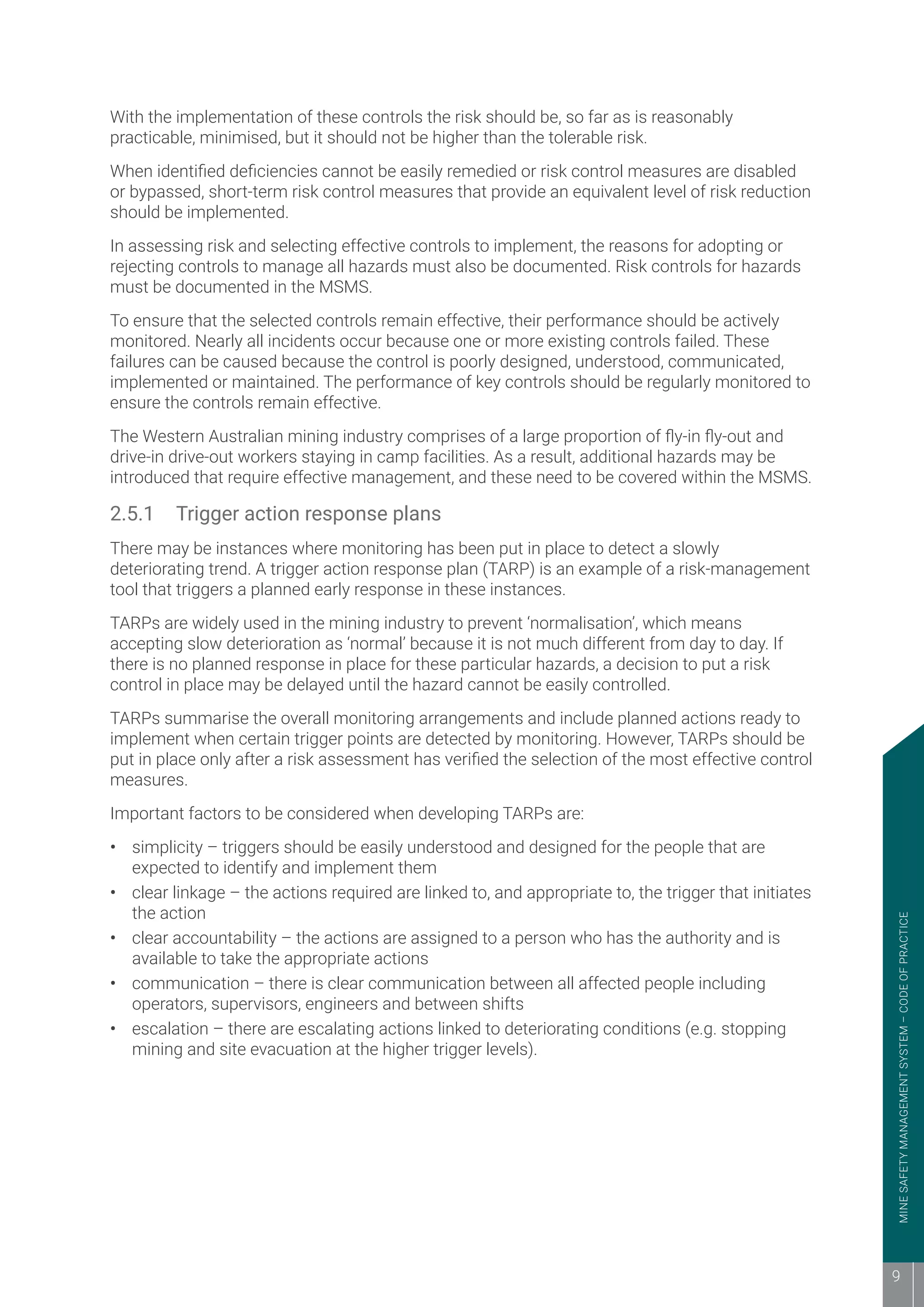 Code of practice - Mine Safety Management System | PDF