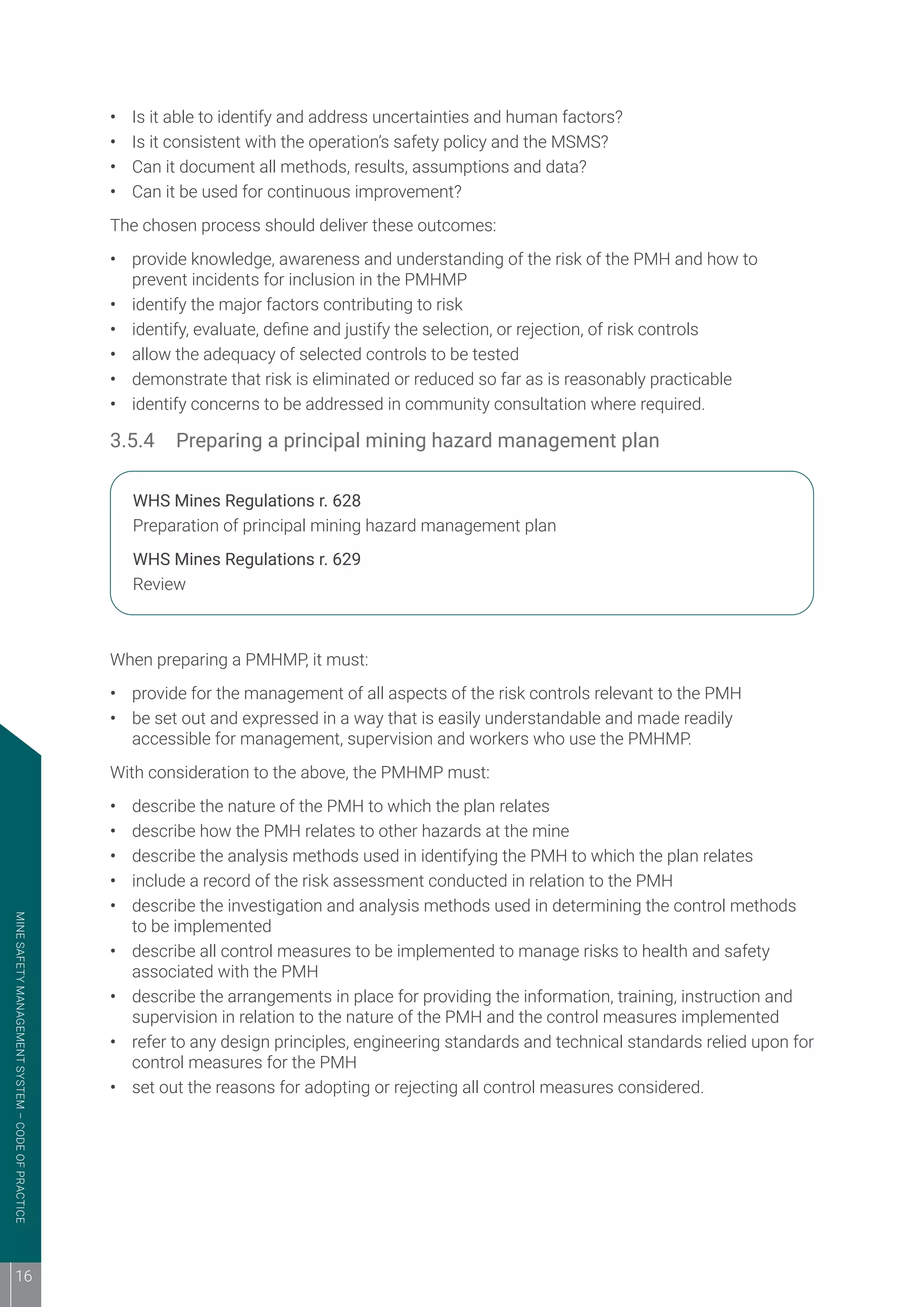 Code of practice - Mine Safety Management System | PDF