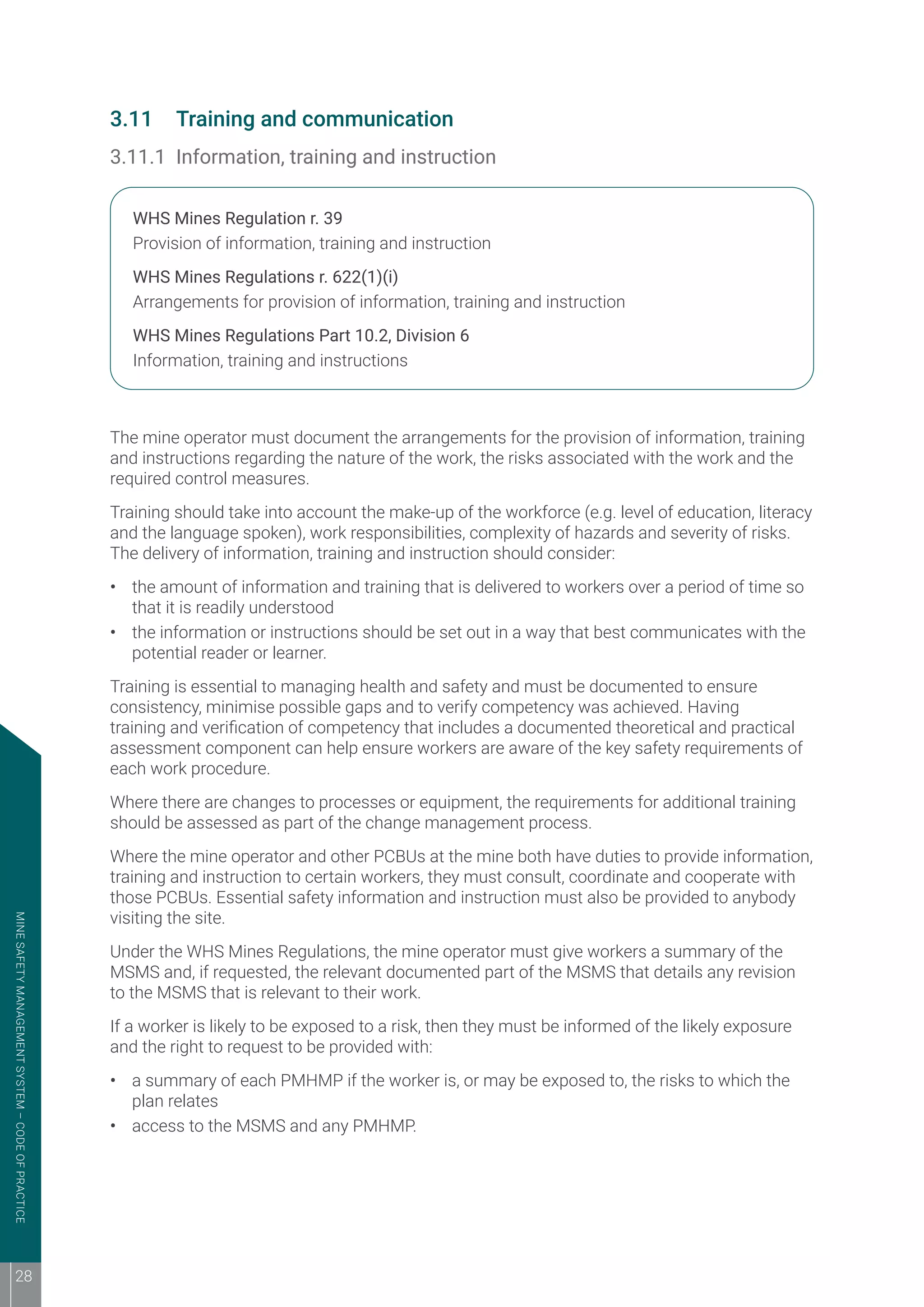 Code of practice - Mine Safety Management System | PDF