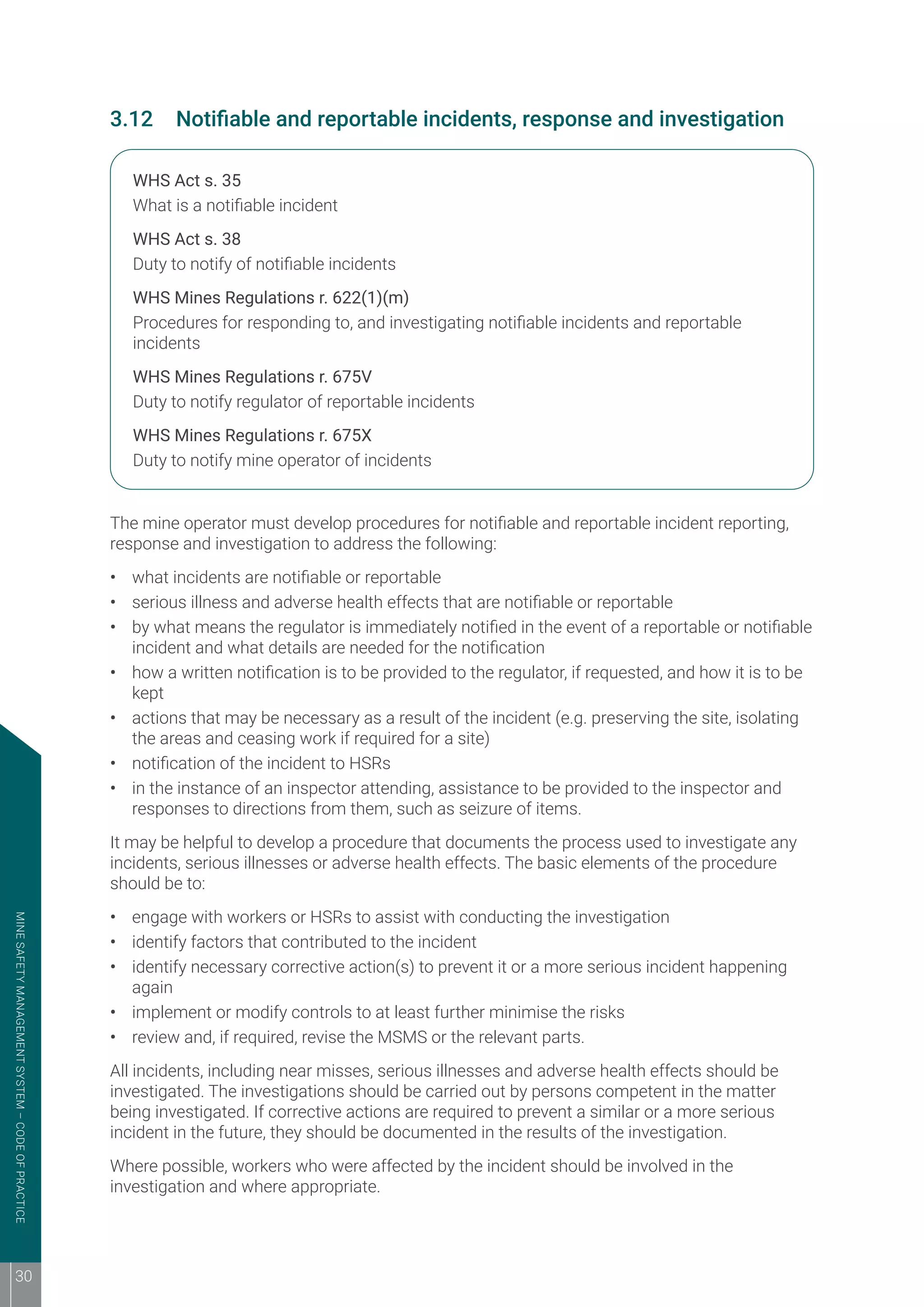 Code of practice - Mine Safety Management System | PDF