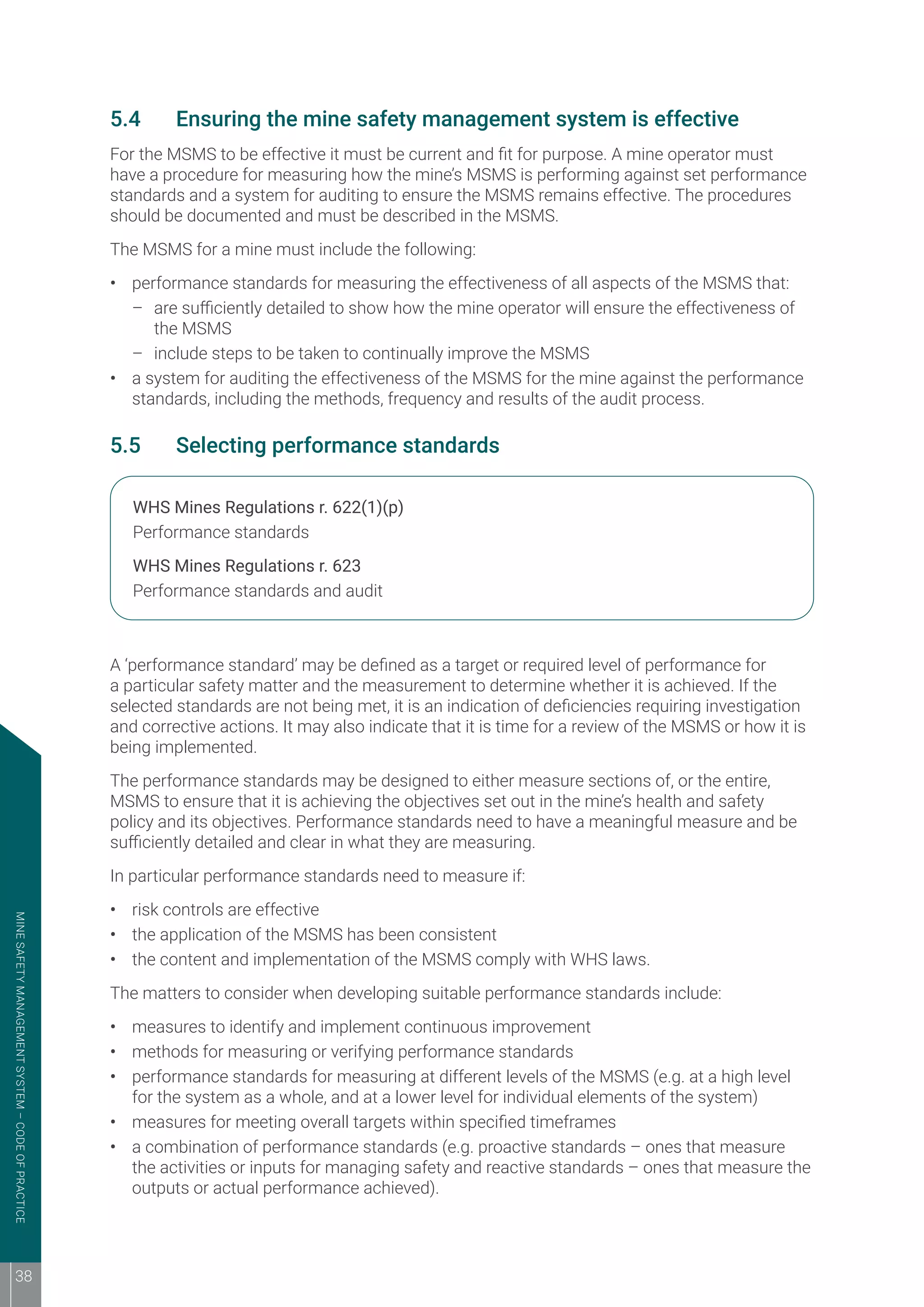 Code of practice - Mine Safety Management System | PDF