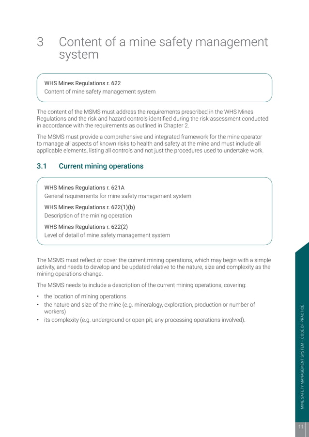 Code of practice - Mine Safety Management System | PDF