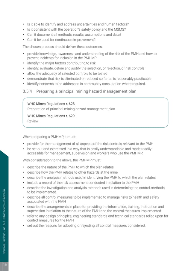 Code of practice - Mine Safety Management System | PDF