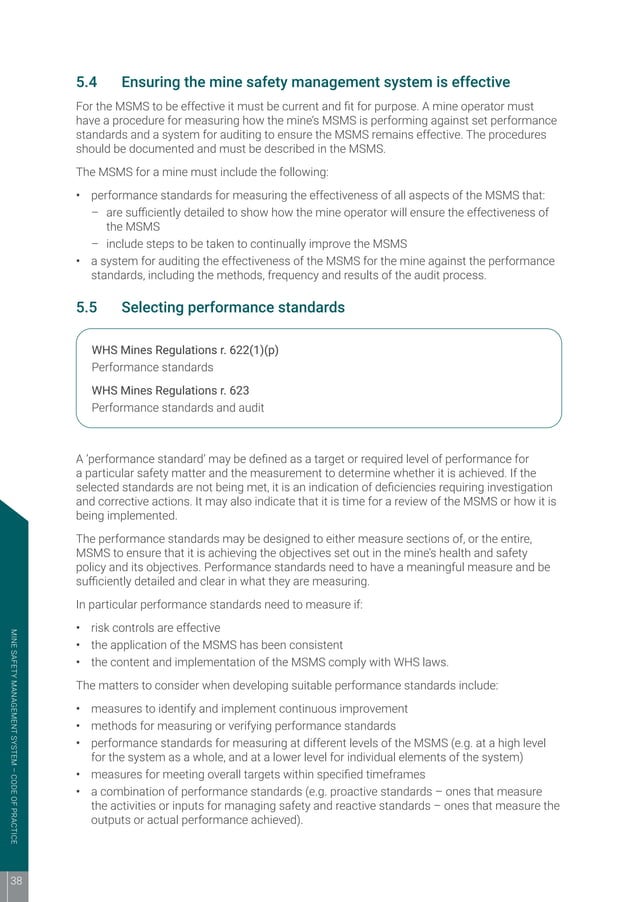 Code of practice - Mine Safety Management System | PDF