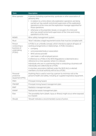 Code of practice - Mine Safety Management System | PDF
