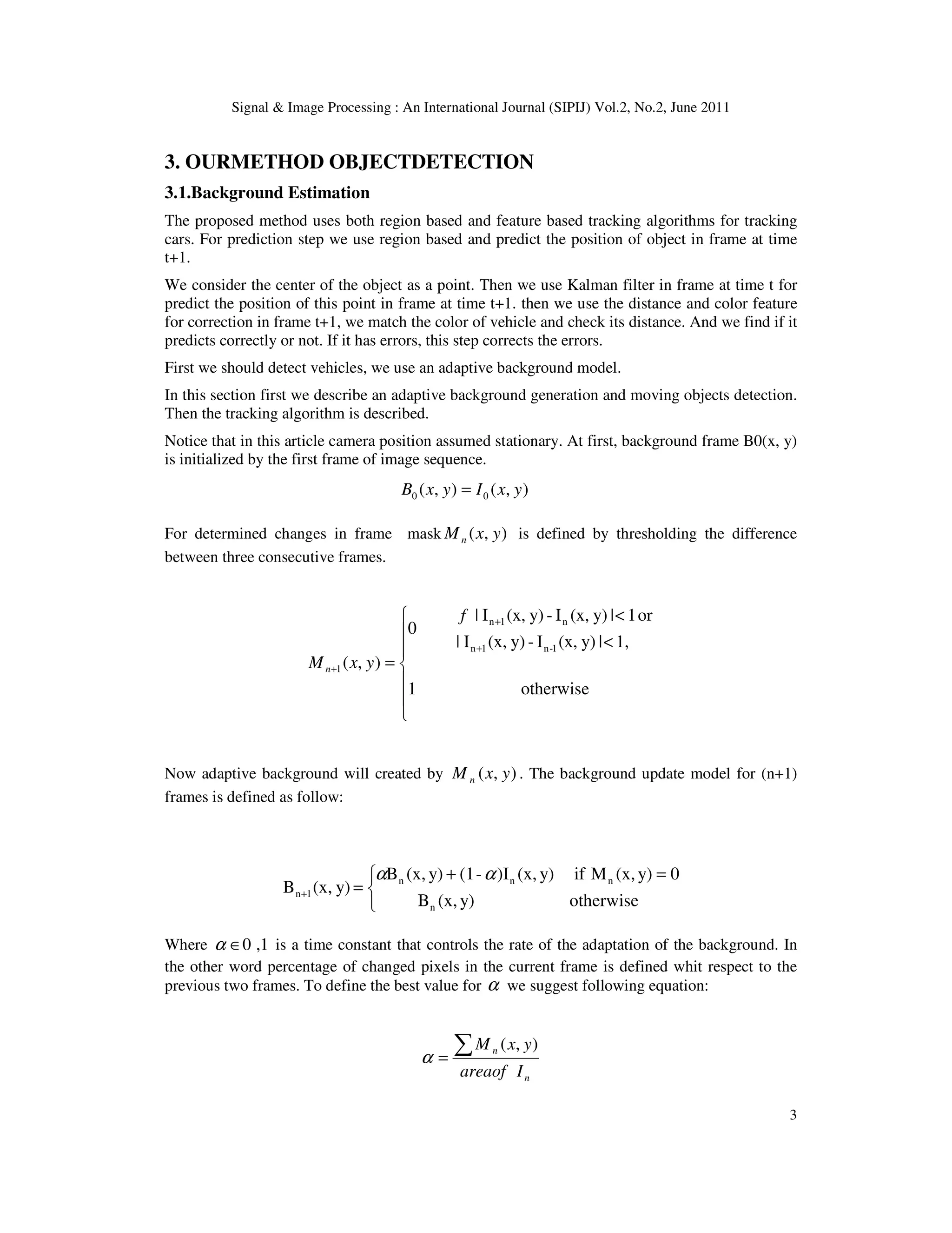 Vehicle Tracking Using Kalman Filter And Features Pdf