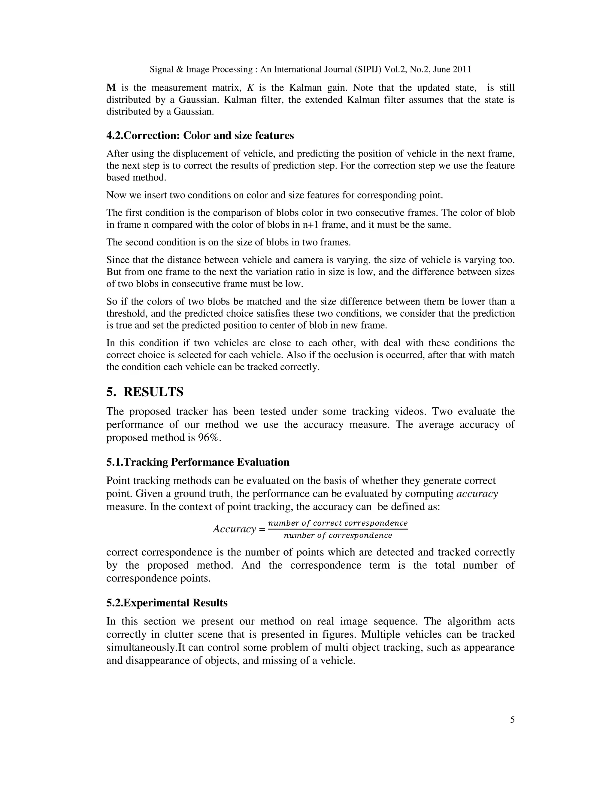 Vehicle Tracking Using Kalman Filter And Features Pdf