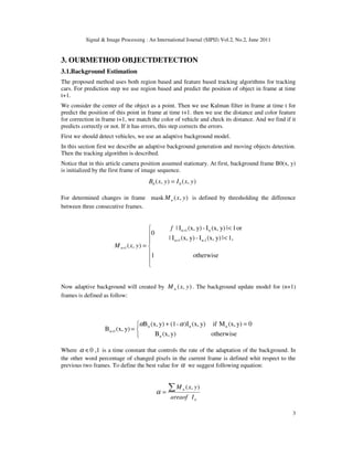 Vehicle Tracking Using Kalman Filter and Features | PDF