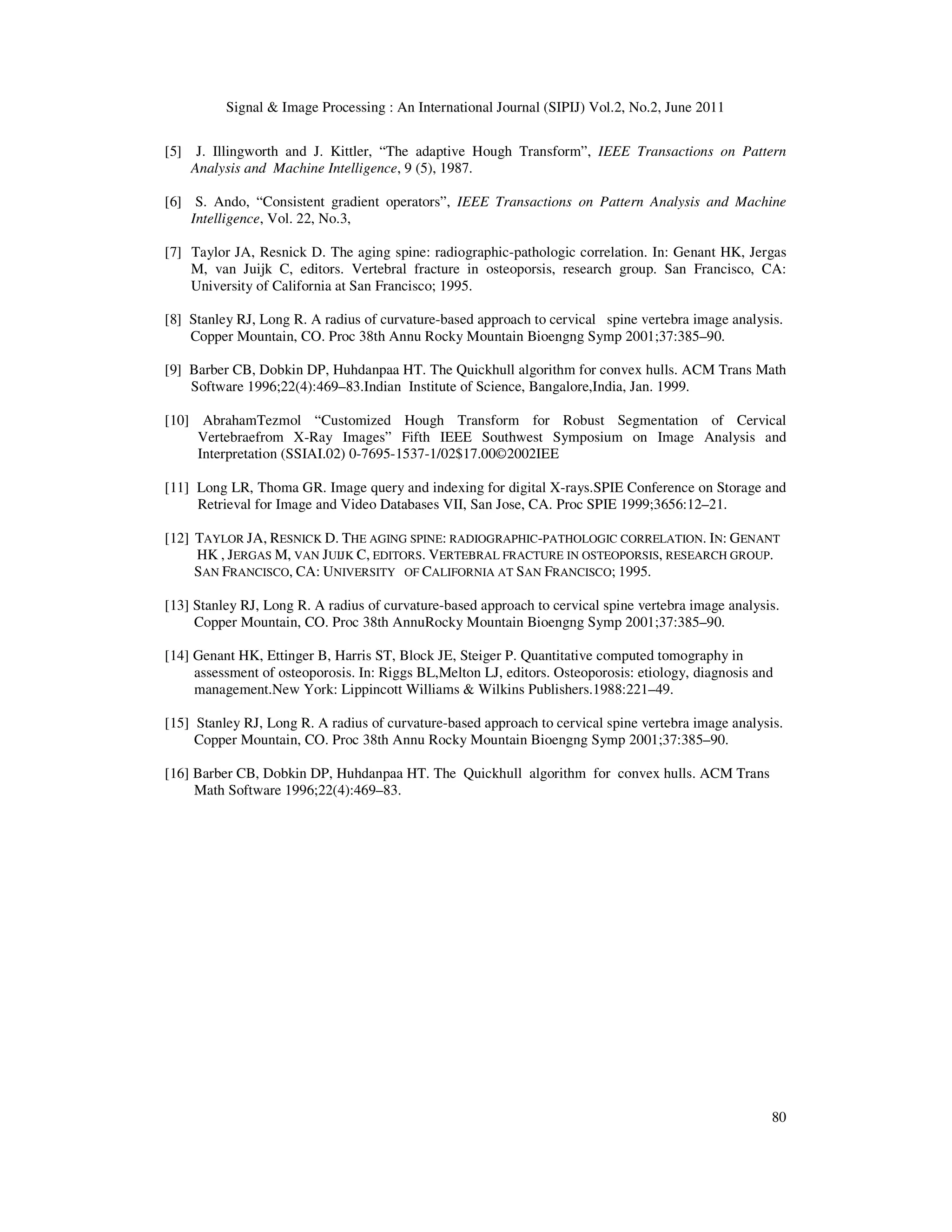 Anterior Osteophyte Identification in Cervical Vertebrae | PDF