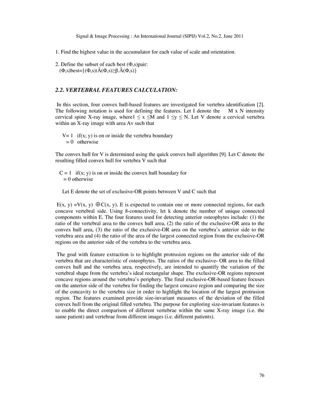 Anterior Osteophyte Identification in Cervical Vertebrae | PDF