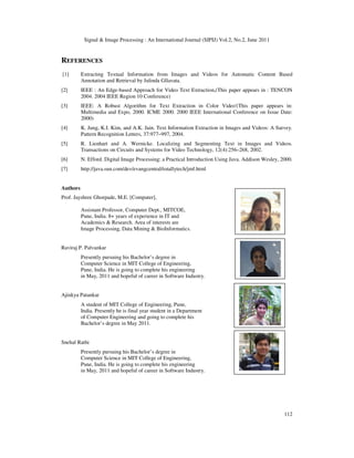 Extracting Text From Video | PDF | Video Software | Computer Software and Applications