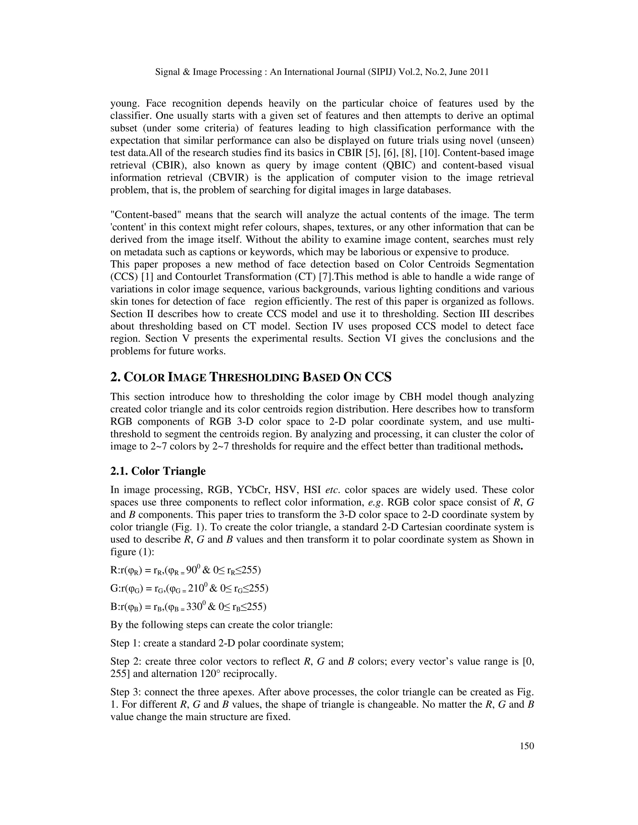 A Modified Algorithm For Thresholding And Detection Of Facial Information From Color Images