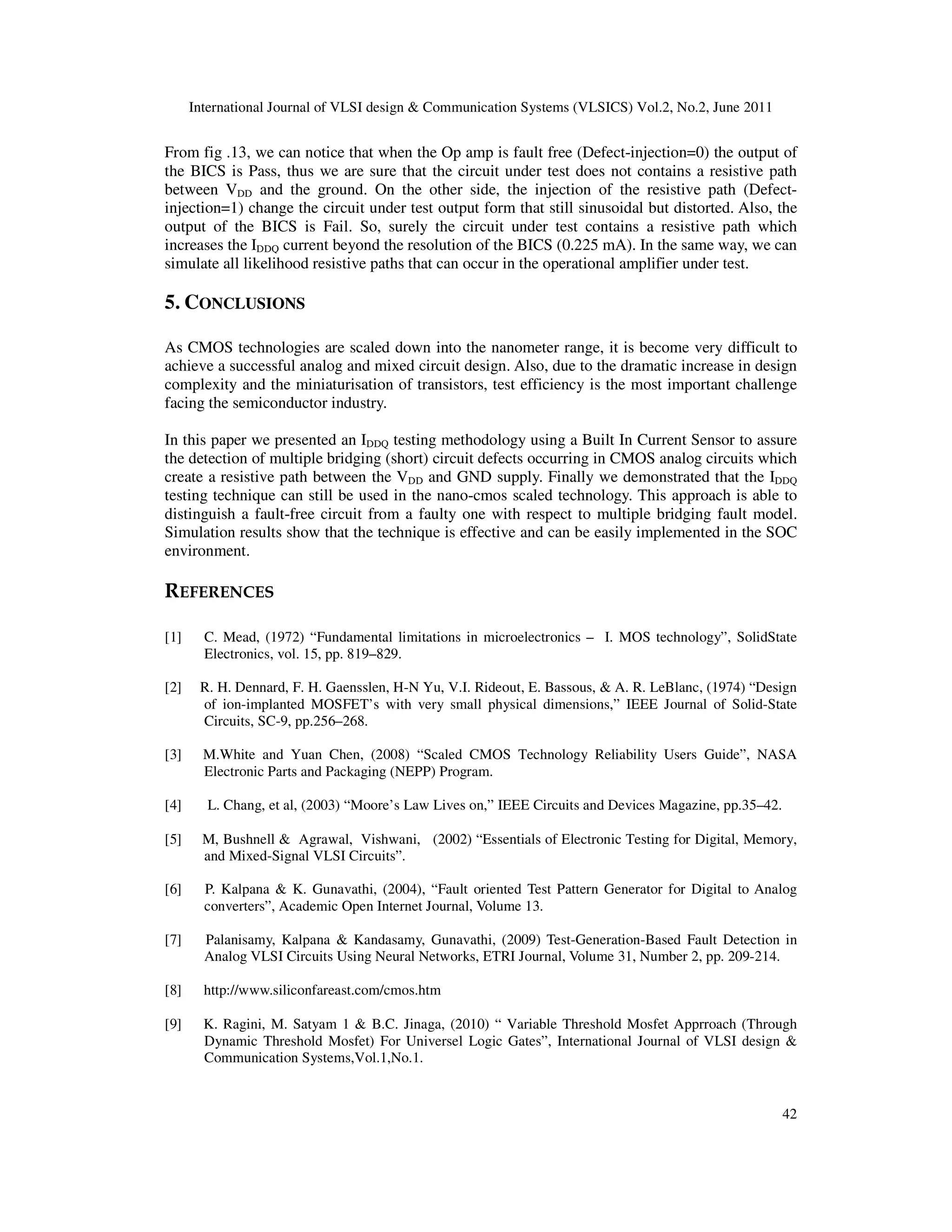 Design and test challenges in Nano-scale analog and mixed CMOS ...