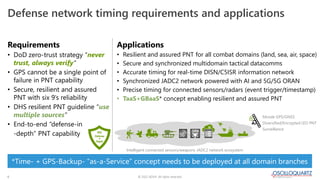Addressing PNT threats in critical defense infrastructure | PPT