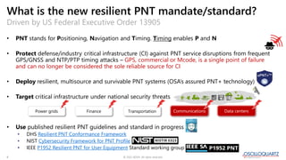 Addressing PNT threats in critical defense infrastructure | PPT