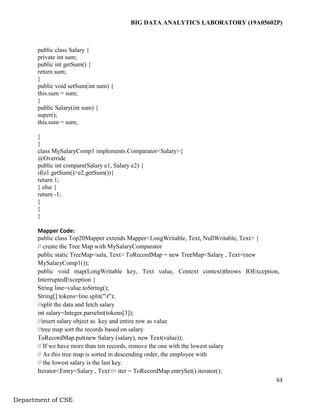 2. Develop a MapReduce program to calculate the frequency of a given ...