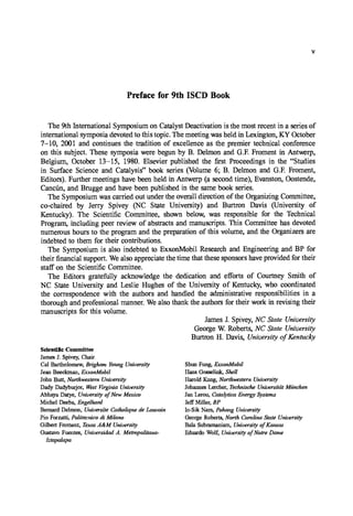 Catalyst Deactivation 2001 Proceedings Of The 9 International Symposium ...