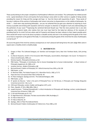 To What Use is Philosophy in an Age of Science and Technology? | PDF
