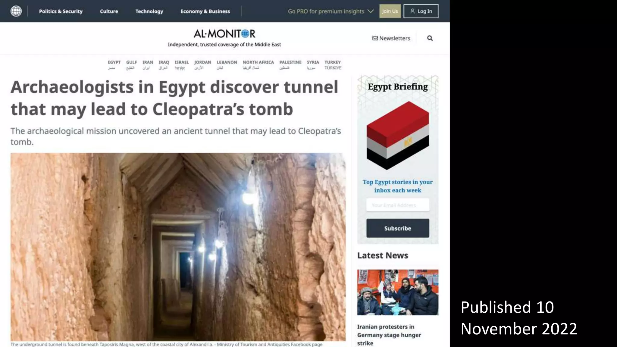 The Archaeology of Alexandria Part 4: The Tomb of Cleopatra | PPT
