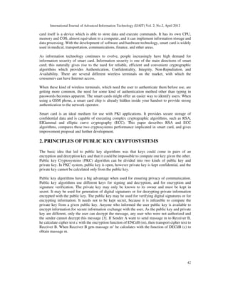 DATA SECURITY ANALYSIS AND SECURITY EXTENSION FOR SMART CARDS USING JAVA CARD | PDF