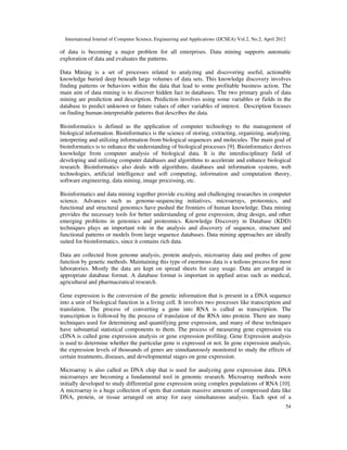 MICROARRAY GENE EXPRESSION ANALYSIS USING TYPE 2 FUZZY LOGIC(MGA-FL) | PDF | Databases ...