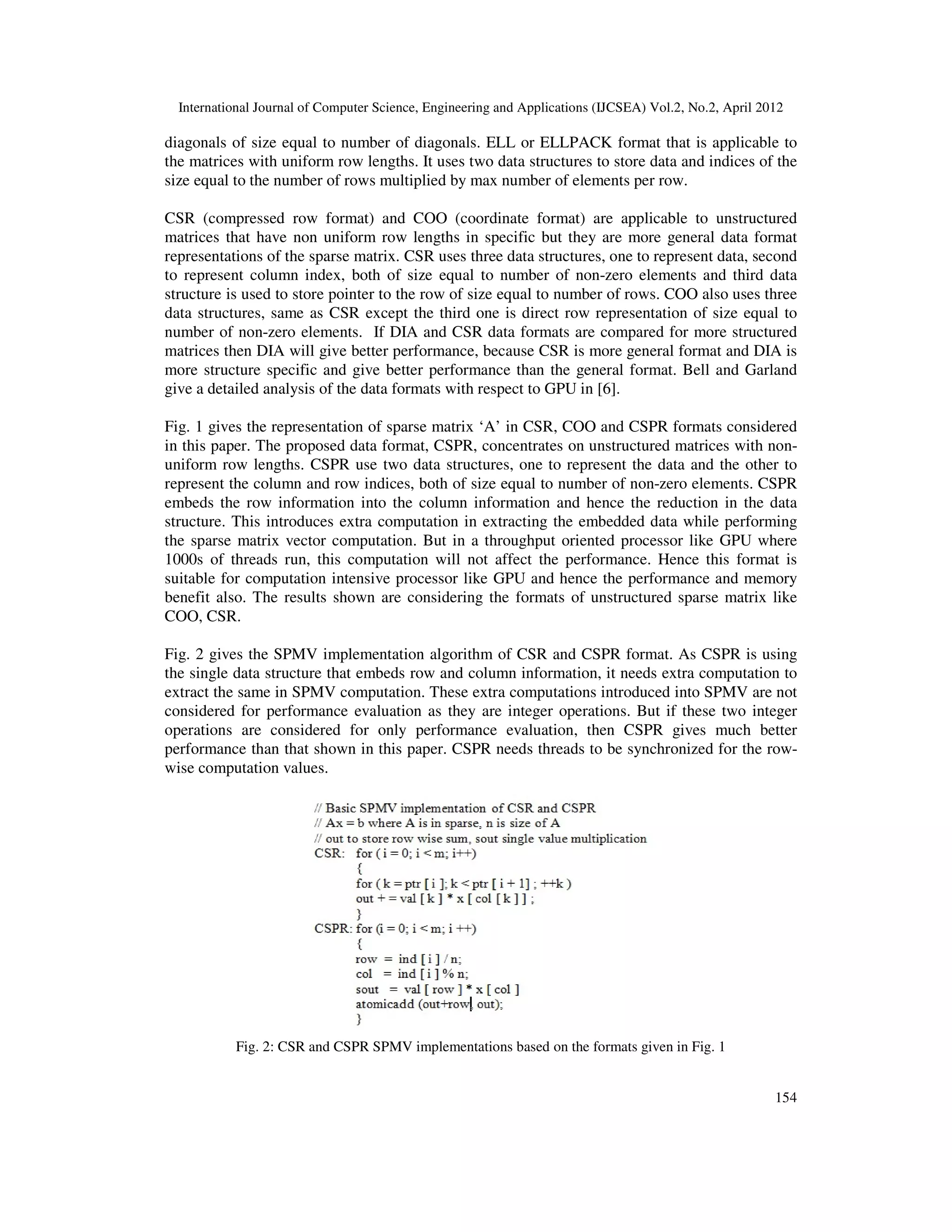 Effective Sparse Matrix Representation For The Gpu Architectures Pdf