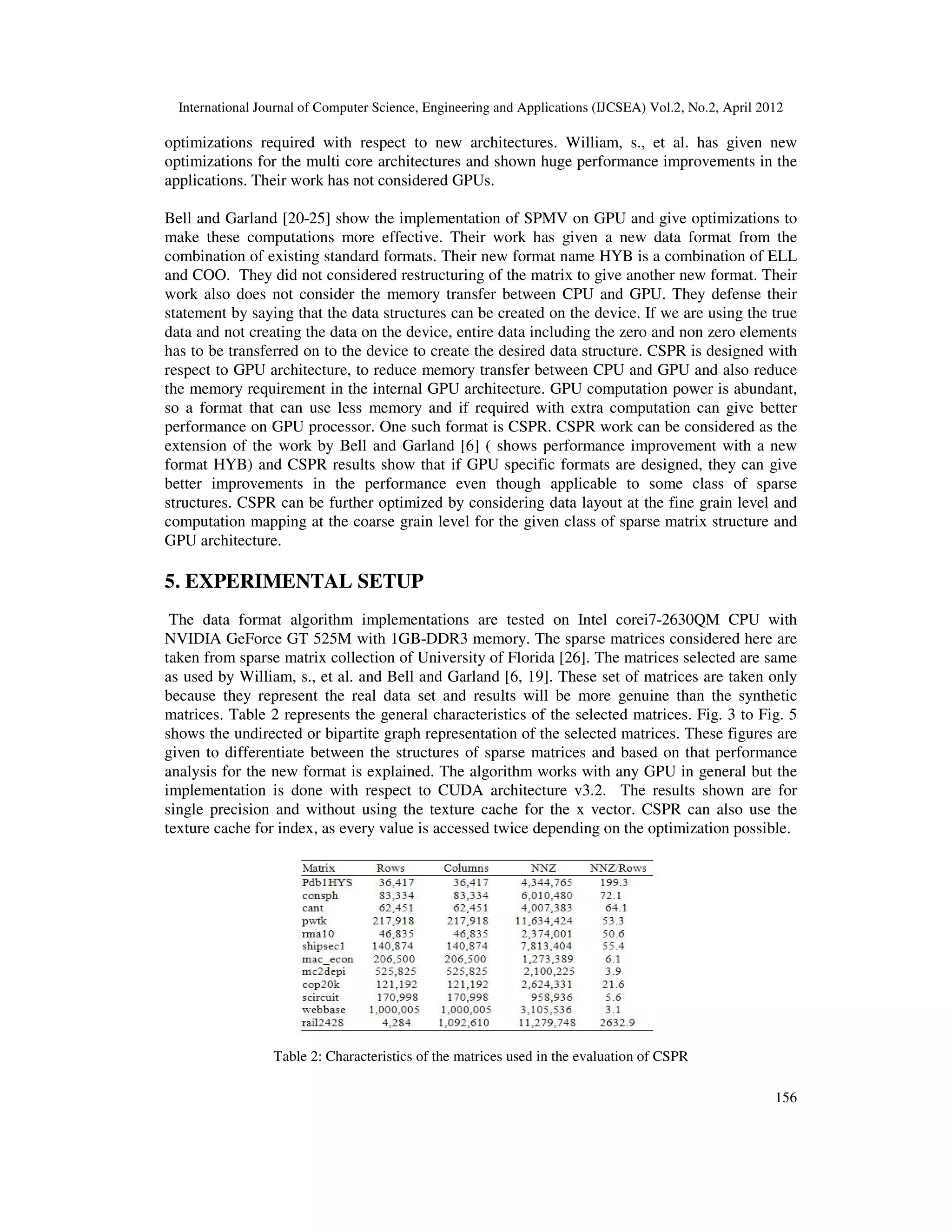 Effective Sparse Matrix Representation for the GPU Architectures | PDF