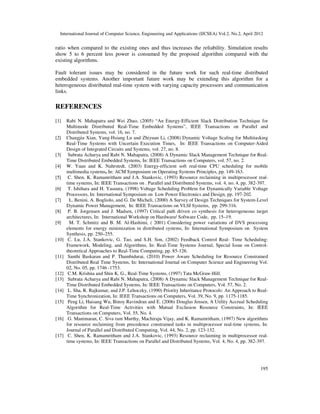 ENERGY EFFICIENT SCHEDULING FOR REAL-TIME EMBEDDED SYSTEMS WITH PRECEDENCE AND RESOURCE ...