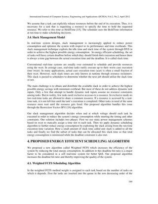 ENERGY EFFICIENT SCHEDULING FOR REAL-TIME EMBEDDED SYSTEMS WITH PRECEDENCE AND RESOURCE ...