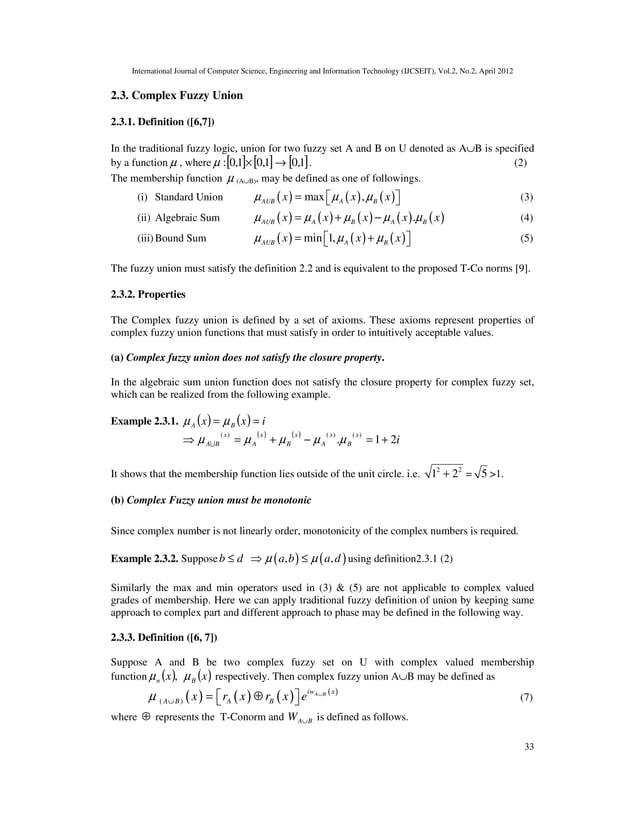 PROBABILISTIC INTERPRETATION OF COMPLEX FUZZY SET | PDF