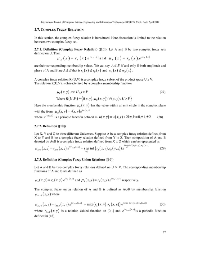 PROBABILISTIC INTERPRETATION OF COMPLEX FUZZY SET | PDF