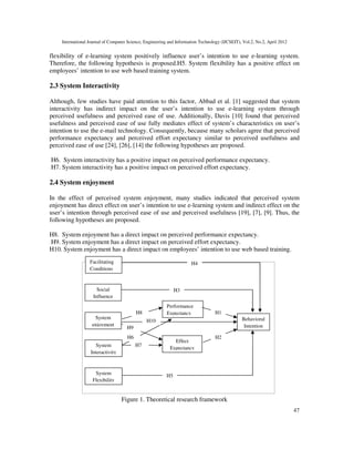 FACTORS AFFECTING ACCEPTANCE OF WEB-BASED TRAINING SYSTEM: USING EXTENDED UTAUT AND STRUCTURAL ...