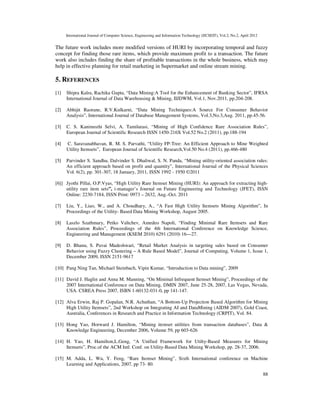 CSHURI – Modified HURI algorithm for Customer Segmentation and ...