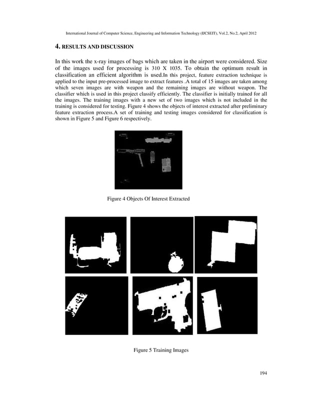 DETECTION OF CONCEALED WEAPONS IN X-RAY IMAGES USING FUZZY K-NN | PDF