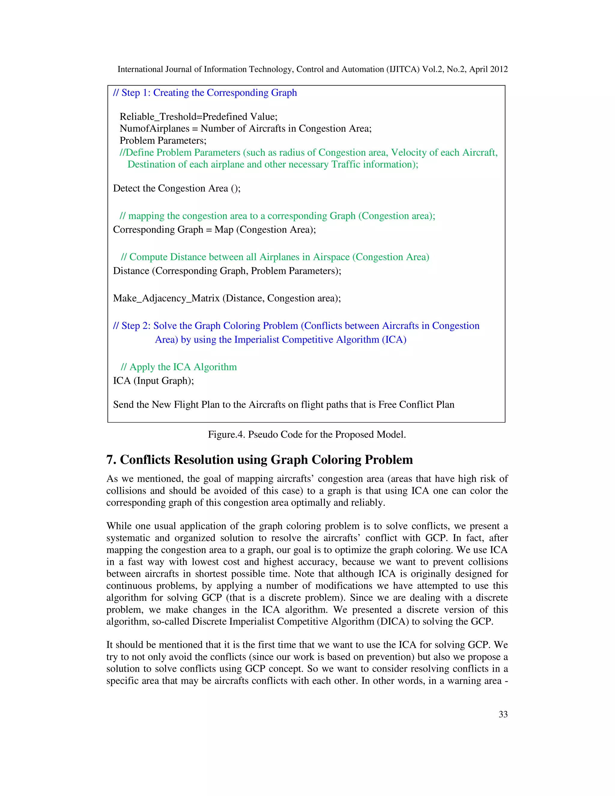CONFLICT DETECTION AND RESOLUTION IN AIR TRAFFIC MANAGEMENT BASED ON GRAPH COLORING PROBLEM ...
