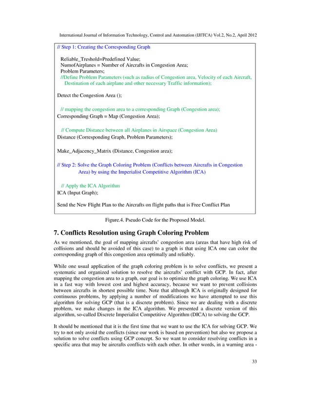 CONFLICT DETECTION AND RESOLUTION IN AIR TRAFFIC MANAGEMENT BASED ON GRAPH COLORING PROBLEM ...