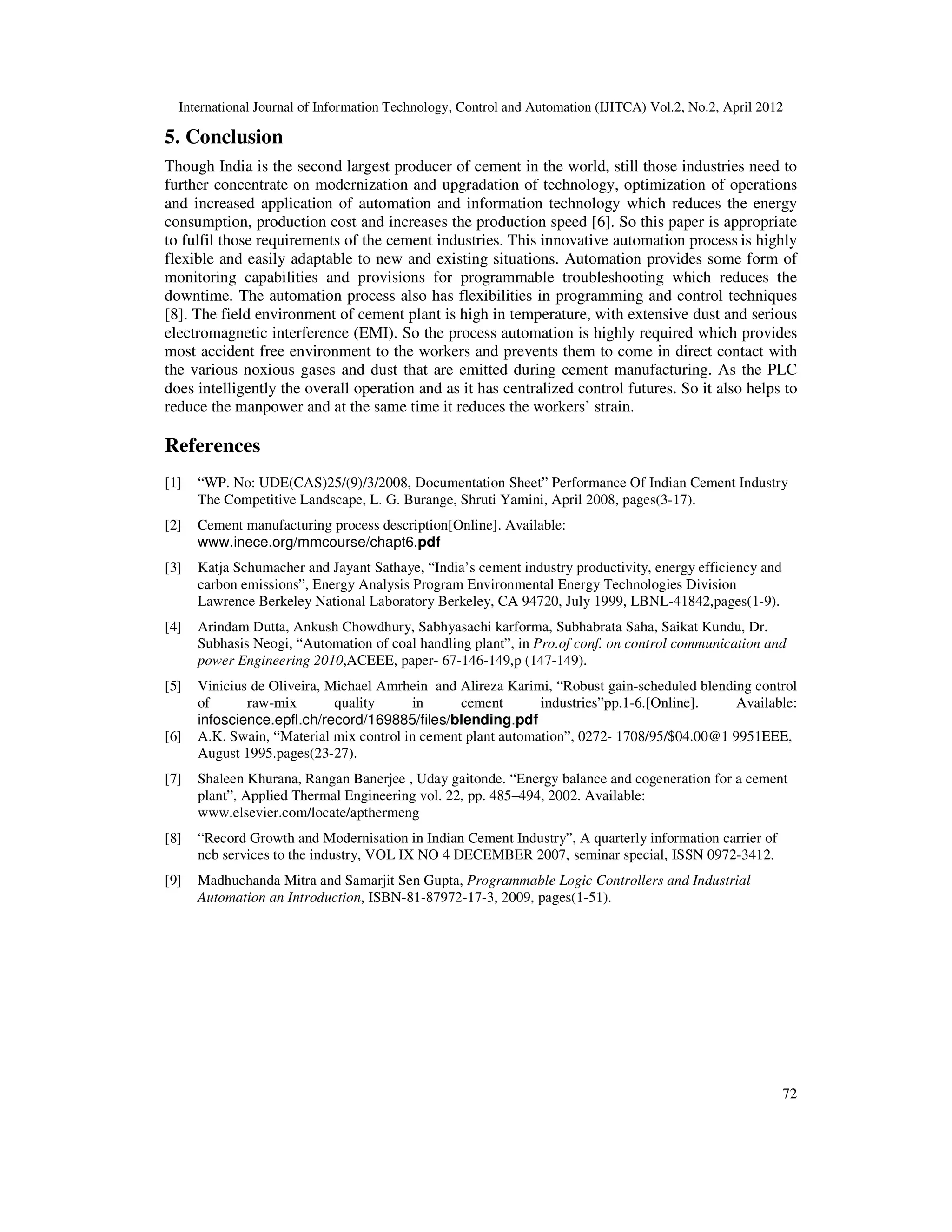 Process Automation of Cement Plant | PDF