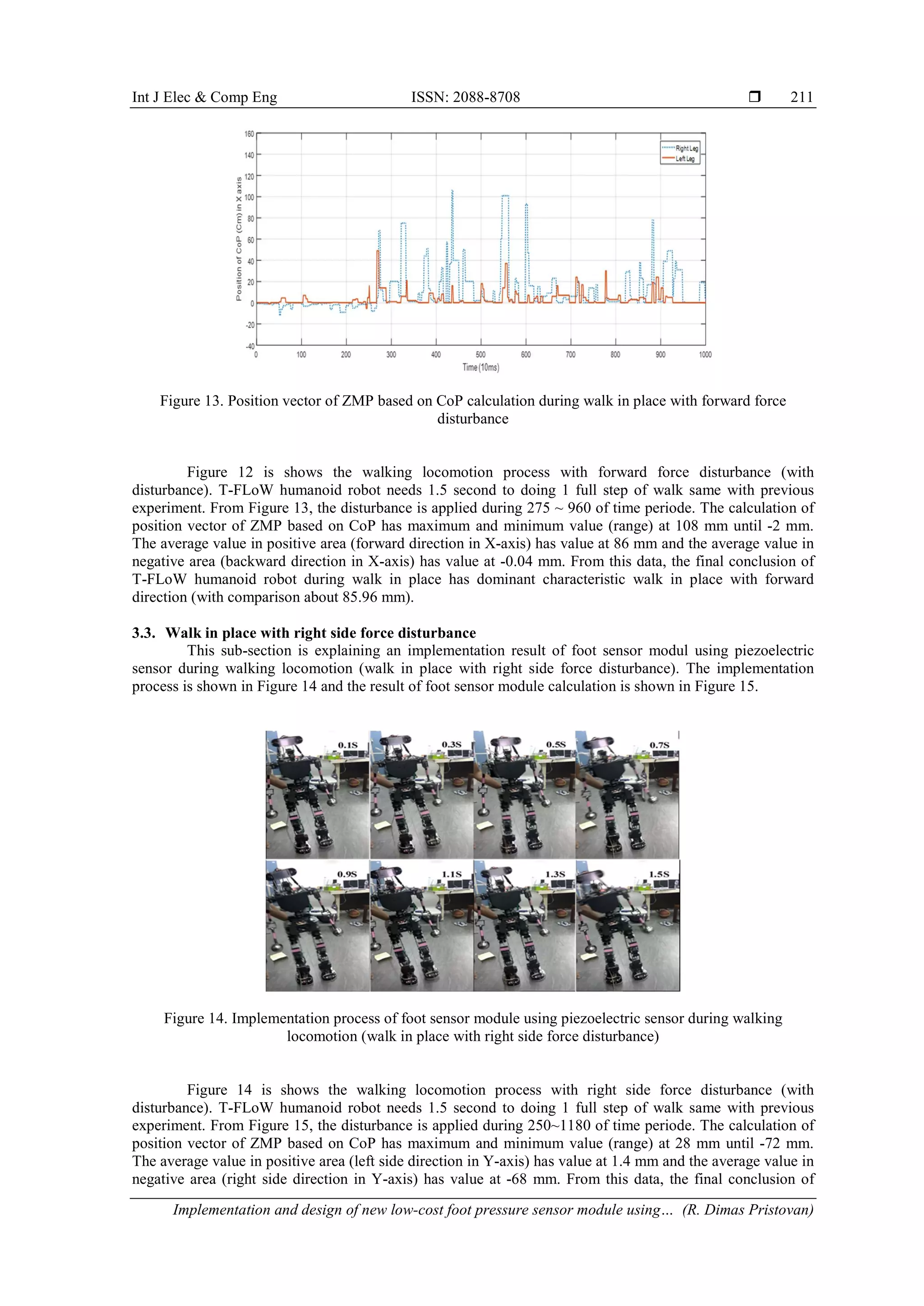Implementation And Design Of New Low Cost Foot Pressure Sensor Module Using Piezoelectric Sensor