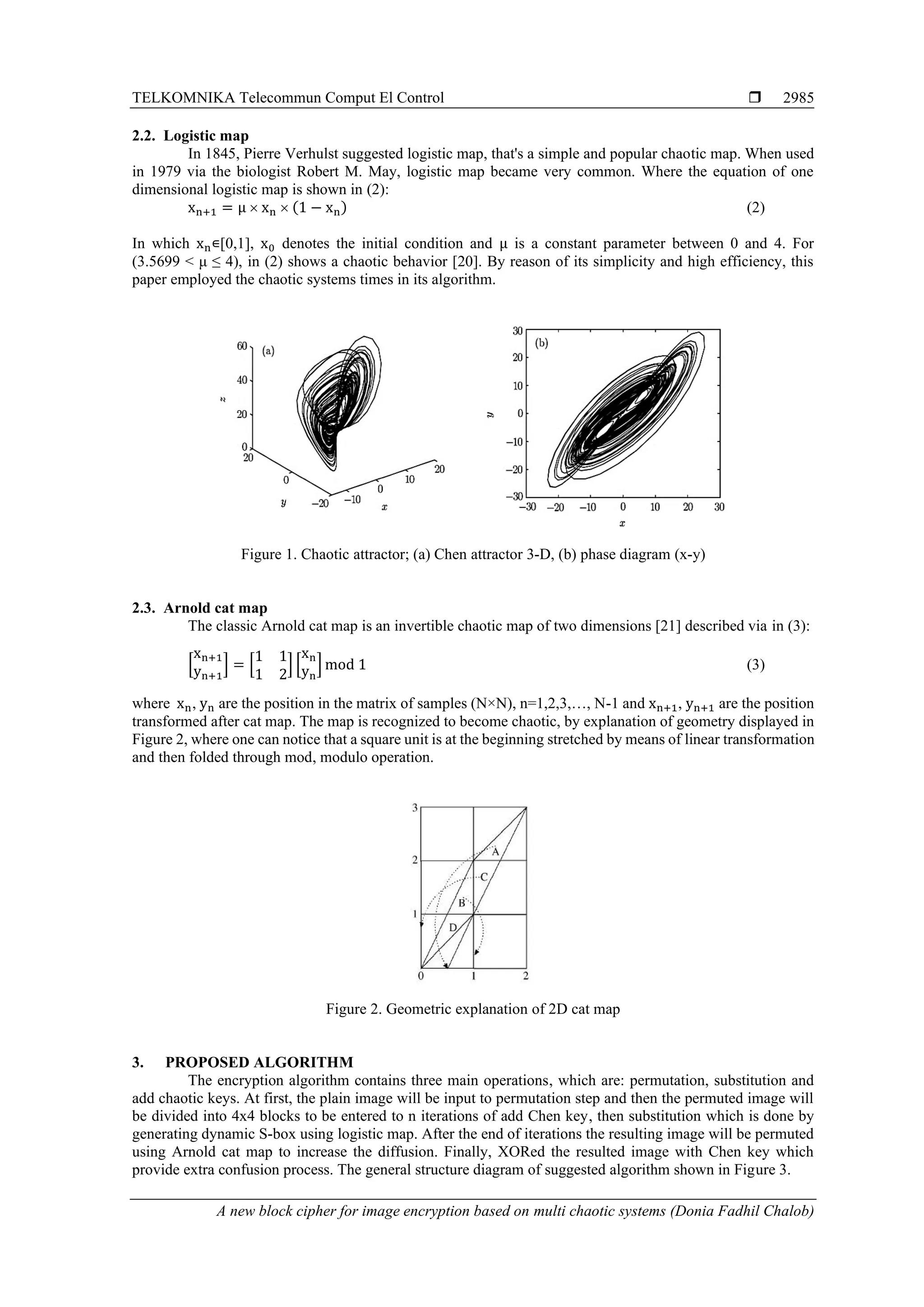 A new block cipher for image encryption based on multi chaotic systems | PDF