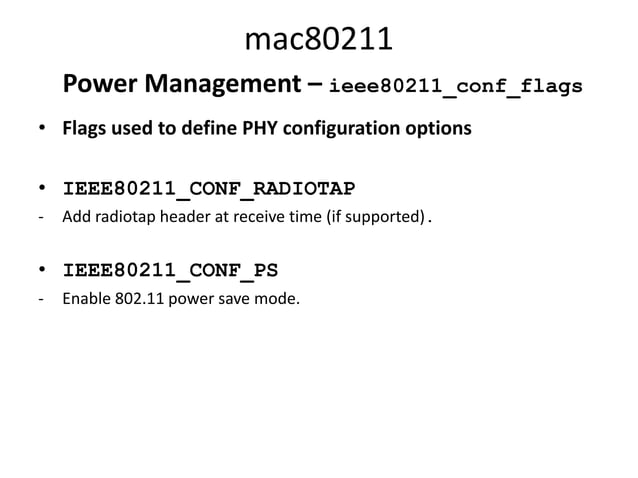 Implementation of MAC-level sleep-scheduling | PPTX