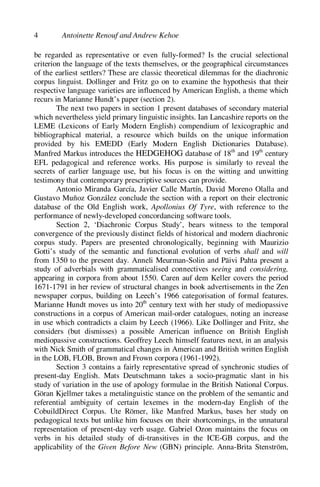 The Changing Face Of Corpus Linguistics Antoinette Renouf Andrew Kehoe ...