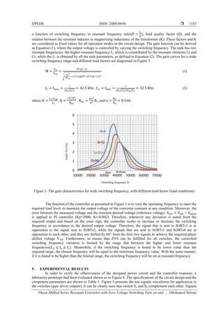 Phase-shifted Series Resonant Converter with Zero Voltage Switching ...