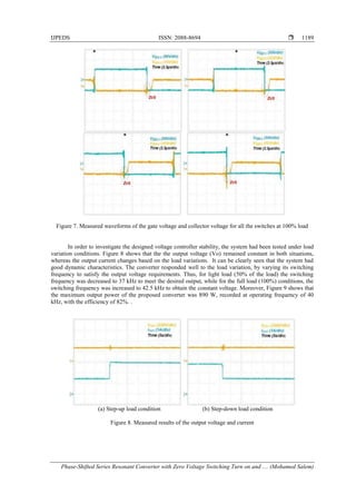 Phase-shifted Series Resonant Converter with Zero Voltage Switching ...