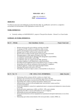 Mohamed Asif_Resume | DOCX