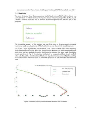 COMPUTATIONAL COMPLEXITY COMPARISON OF MULTI-SENSOR SINGLE TARGET DATA FUSION METHODS BY MATLAB ...
