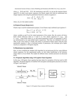 CHAOTIC VARIATIONS OF AES ALGORITHM | PDF | Information and Network Security | Computing