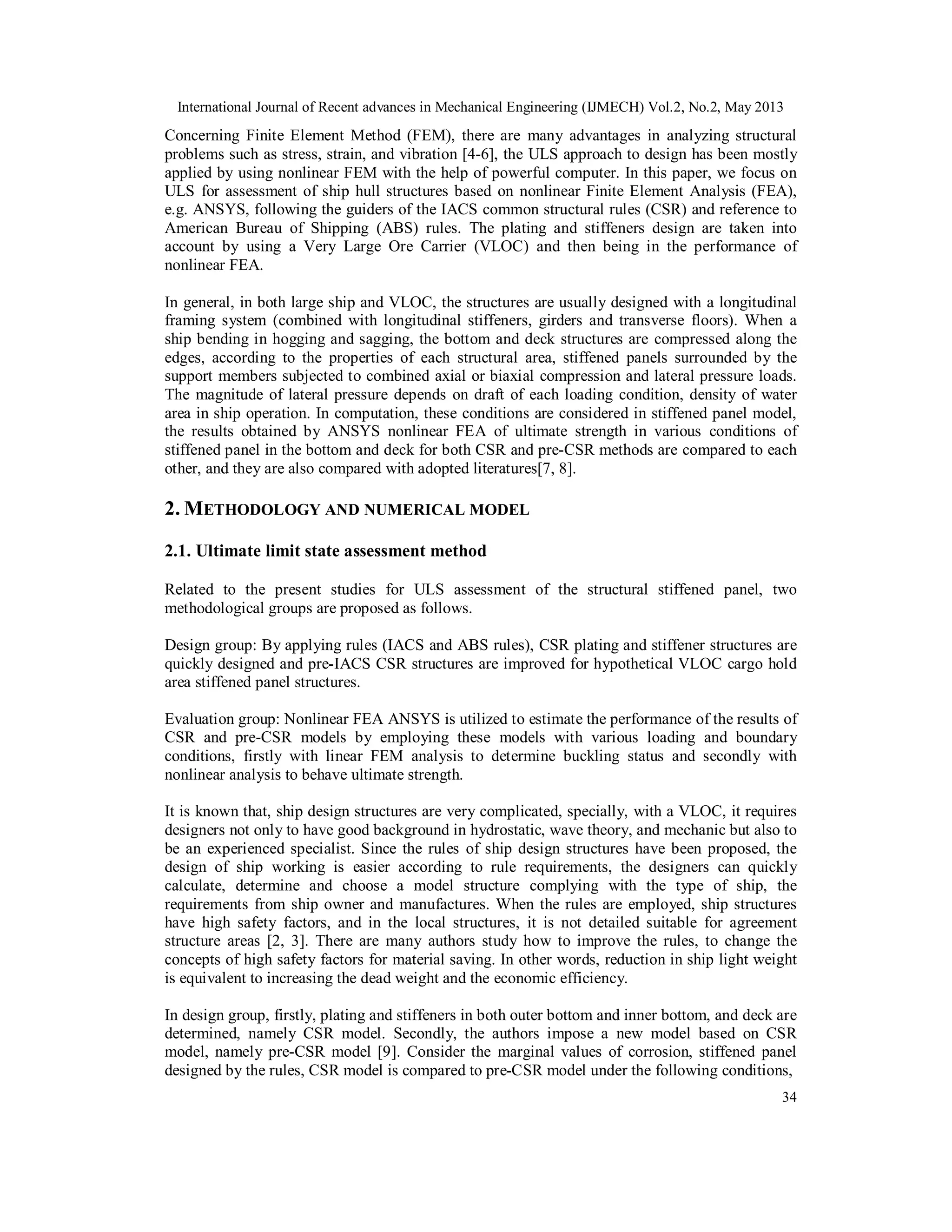 ULTIMATE LIMIT STATE ASSESSMENT OF STIFFENED PANEL STRUCTURES FOR VERY ...
